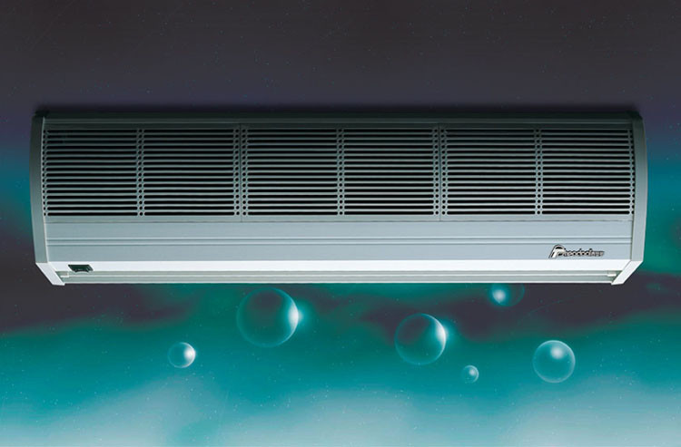 Natural Wind Compact Air Curtain , Cross Flow Type Airflow Air Cutter ...