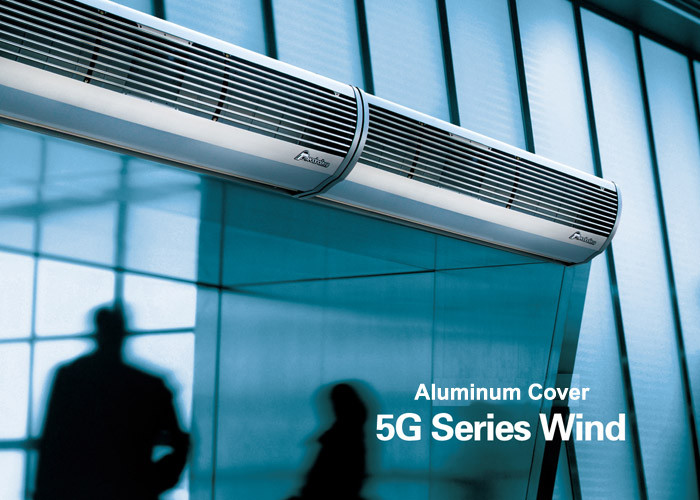 Aluminum Silver Overhead Door Commercial Air Curtains With Low Noise ...